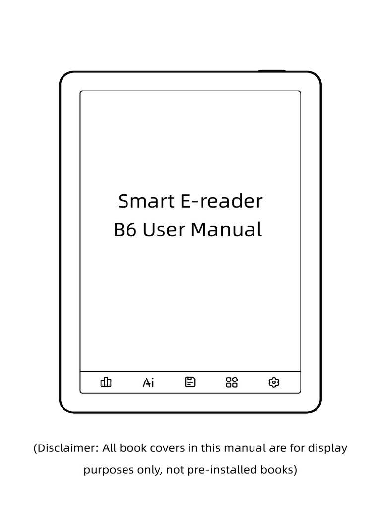 Bigme B6 E-Reader User Manual | PDF | Wi Fi | Usb
