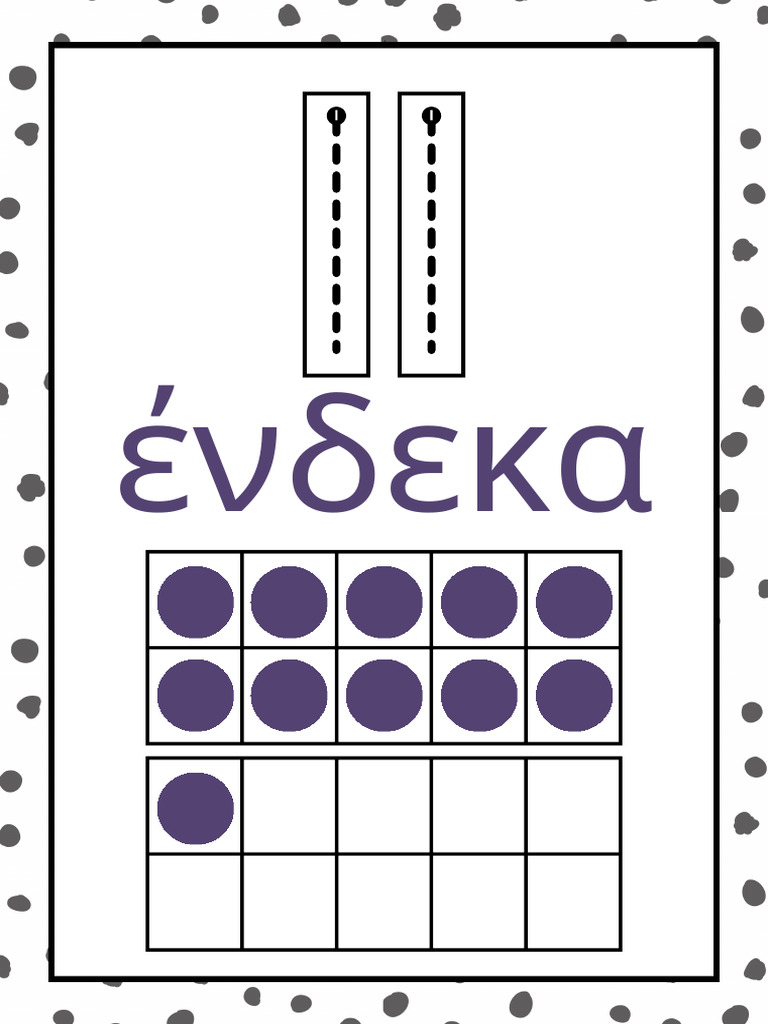 Number Ten Frame Poster 11-20 Dots - Classroom Decor | PDF