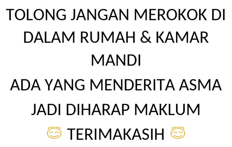 Tolong Jangan Merokok Di Dalam Rumah Pdf