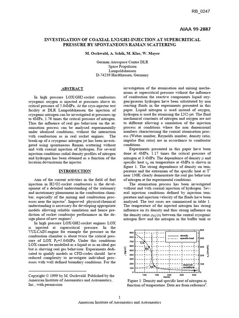 1999 - Oschwald - Investigation of Coaxial LN2:GH2-Injection at Supercritical Pressure by ...