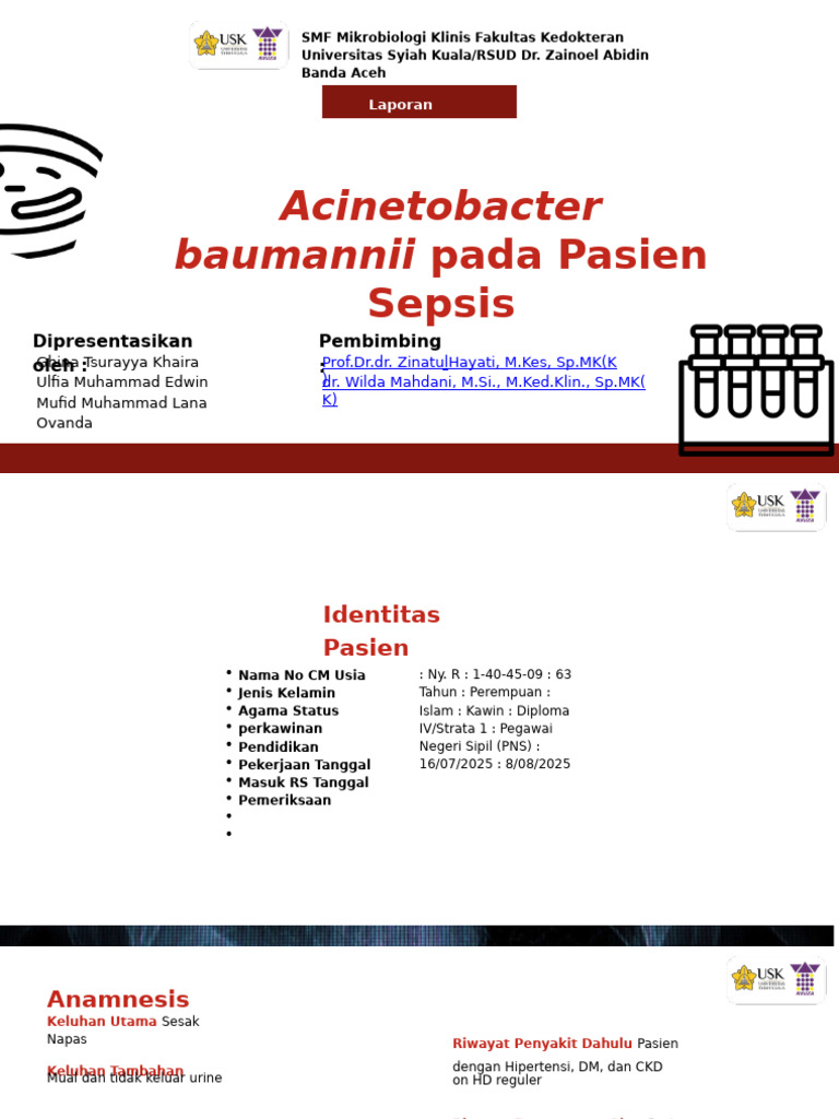 Kasus Sepsis Akibat Acinetobacter baumannii | PDF