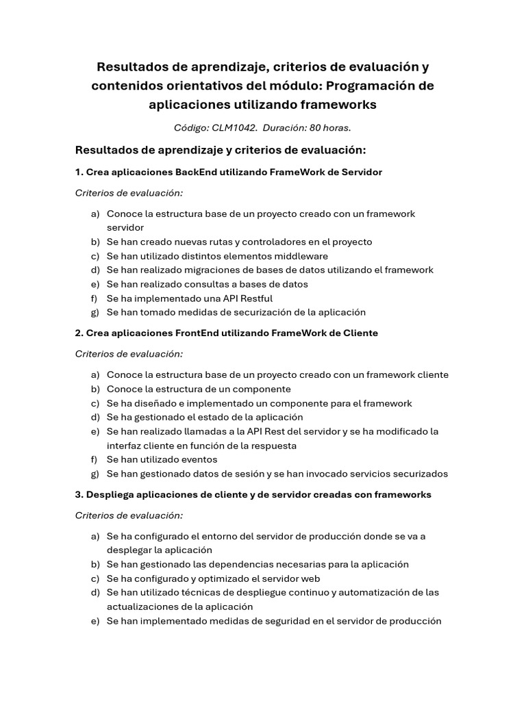 Contenidos Del Módulo | PDF | Servidor (Computación) | Marco de software