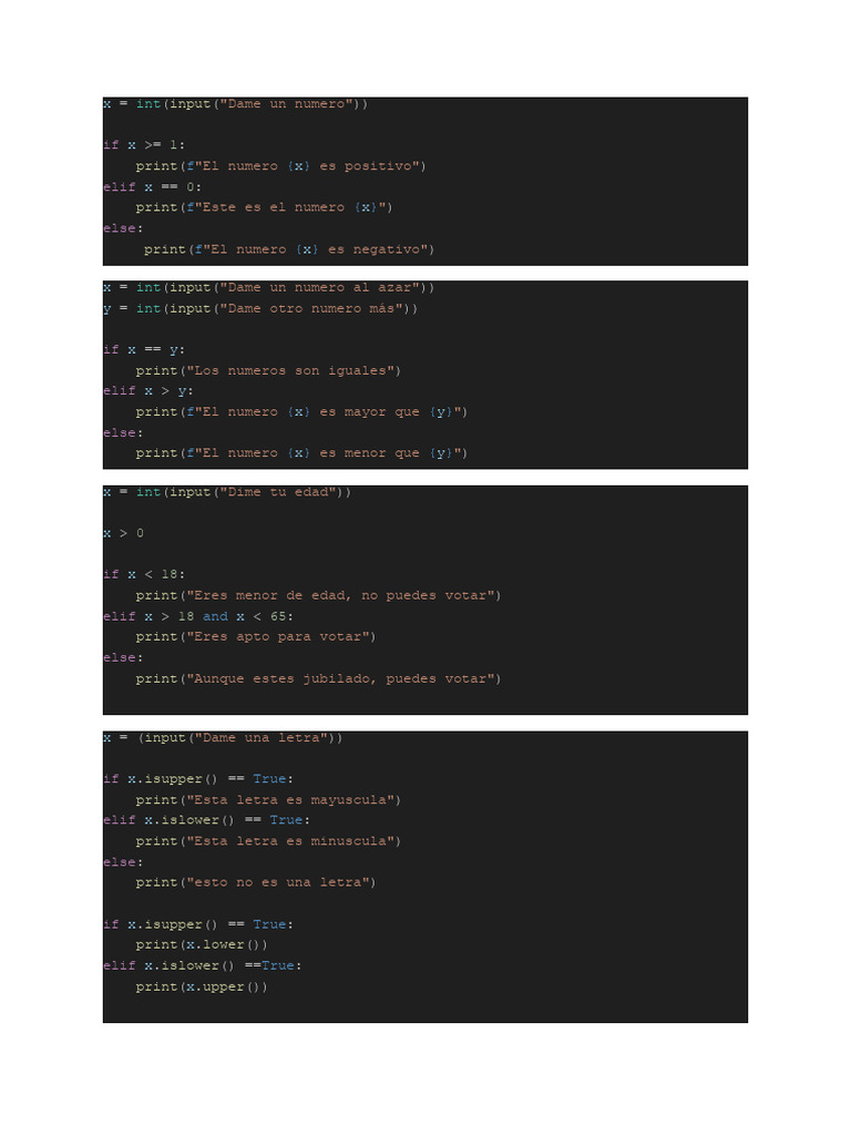 Ejercicios Programacion 2b | PDF