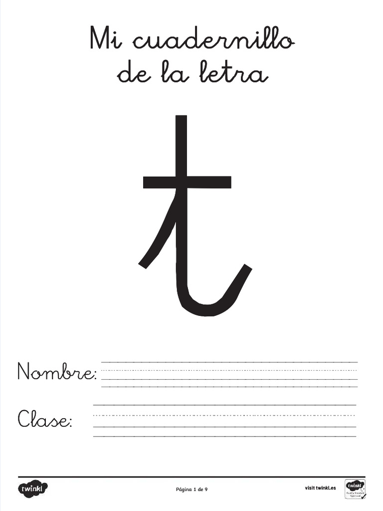 PDF Cuadernillo Letra T Compress | PDF