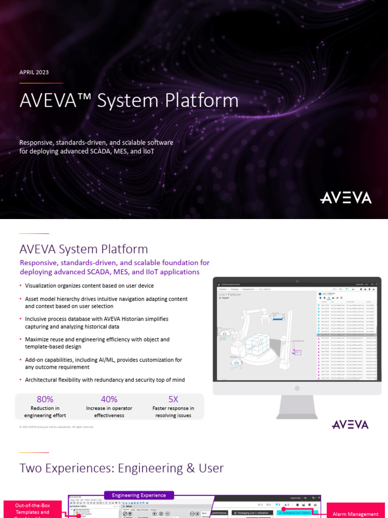 Presentation - AVEVA System Platform | PDF | Scada | Scalability