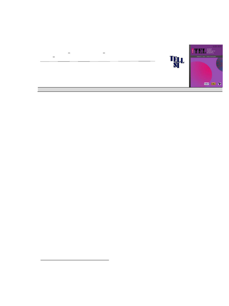 Promoting Inclusion and Motivation in EFL | PDF | English As A Second ...