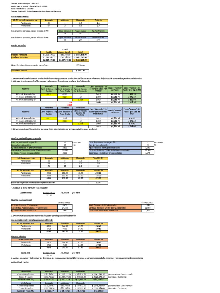 Clase 6 - 2025 TP-1.1 A 7.1-TGC Caso Panaderia Modelos | PDF | Panes ...