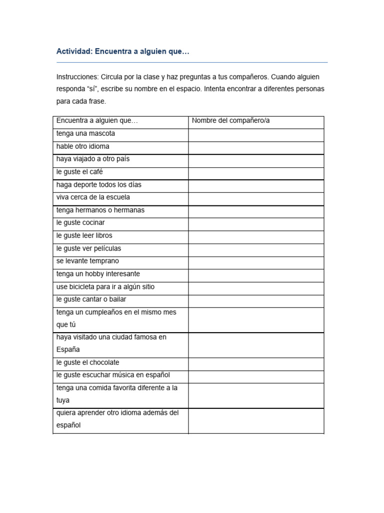 Encuentra A Alguien Que | PDF