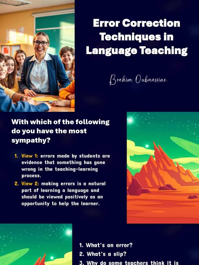 Error Correction Techniques in Language Teaching | PDF | Cognition ...