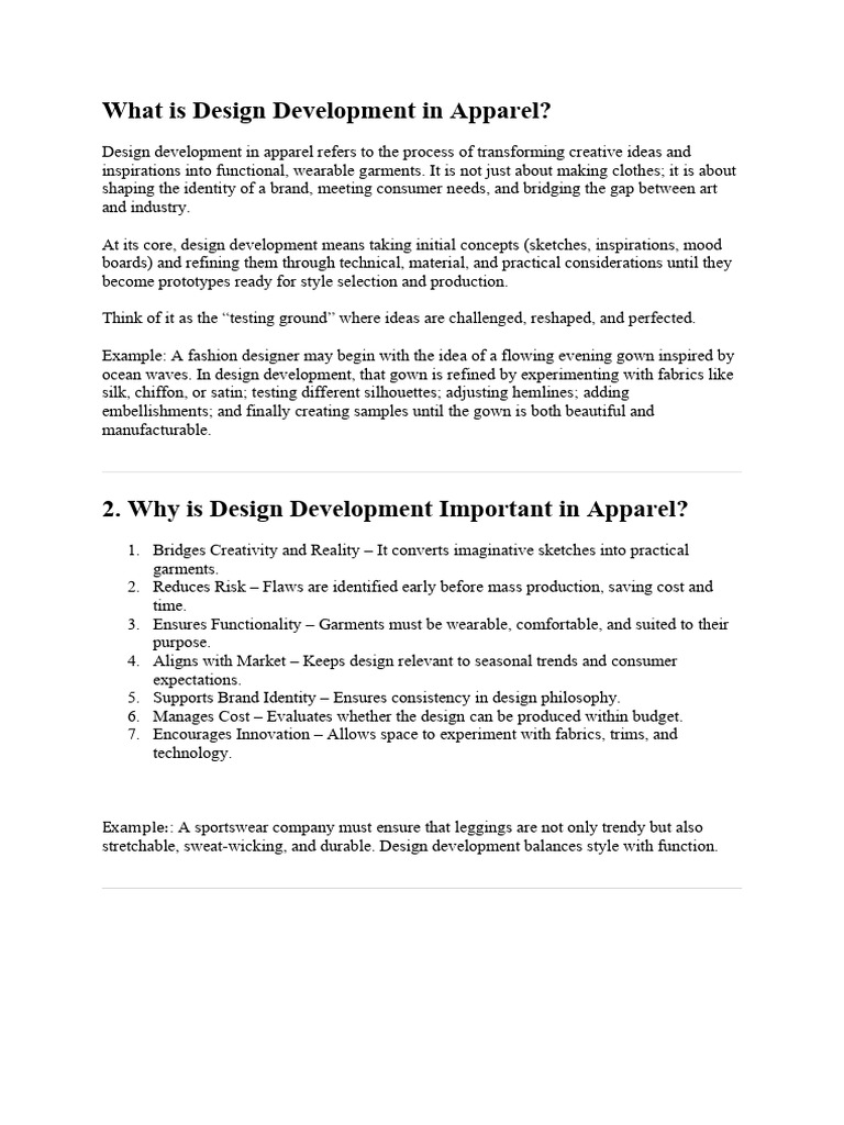 FD DESIGN Development 0 Style Selection | PDF | Seam (Sewing) | Clothing