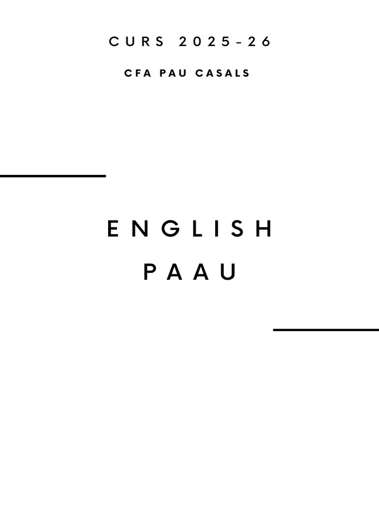 Black and White Monoline Typedriven Portfolio Cover Page | PDF