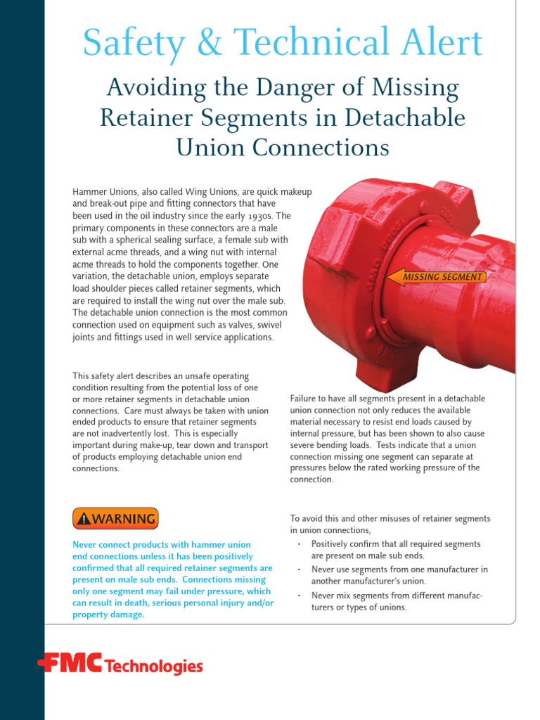 Safety Alert: Retainer Segment Risks | PDF | Corrosion | Erosion