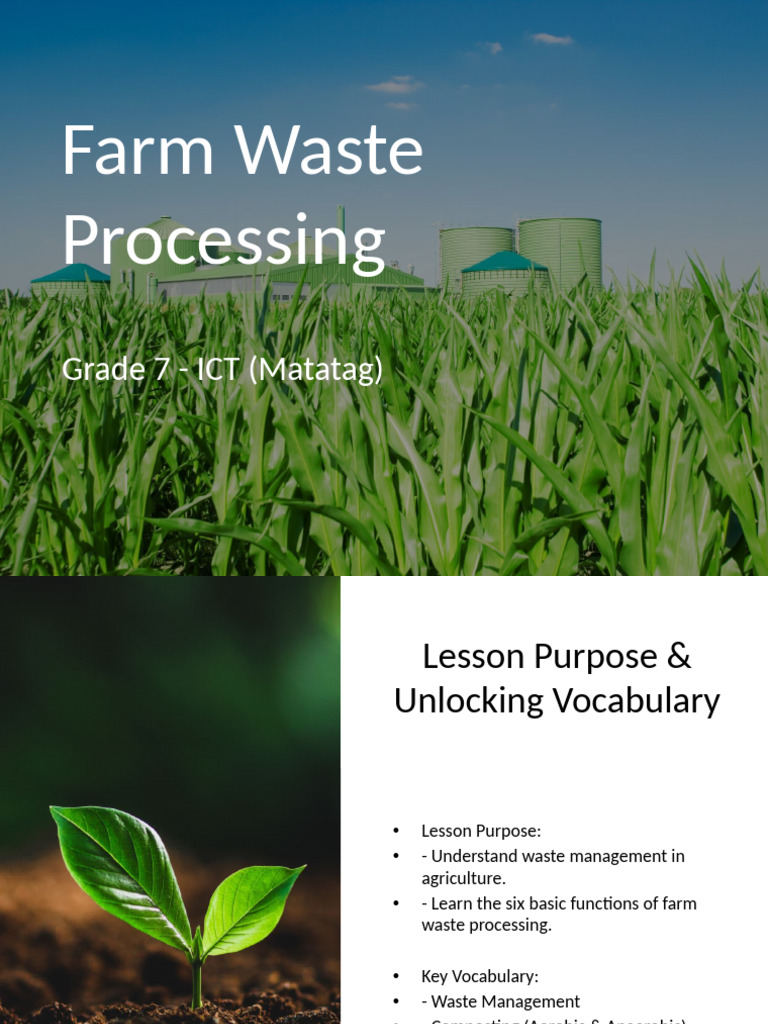 Waste Management Farm Waste | PDF