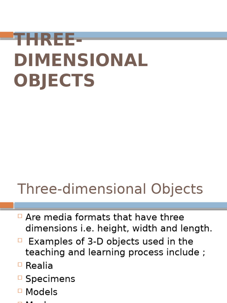 Three Dimensional Objects 2019 | PDF | Learning | Cognitive Science