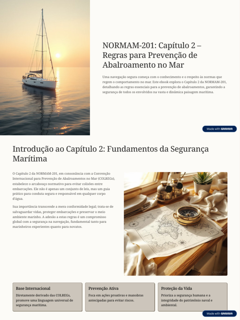 NORMAM 201 Capitulo 2 Regras para Prevencao de Abalroamento No Mar ...