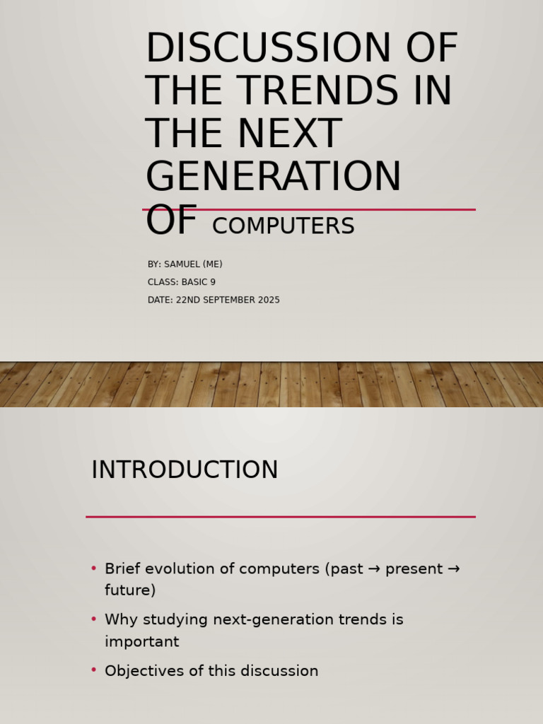 Next Generation Computers Presentation Updated | PDF