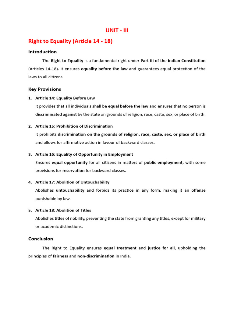 Constitutional Law - Unit - 3 | PDF | Double Jeopardy | Self Incrimination