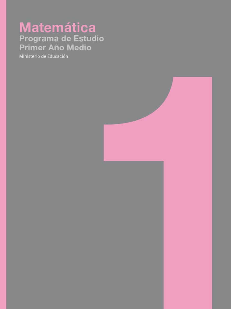 1° Medio - Matemáticas - 2011 | PDF