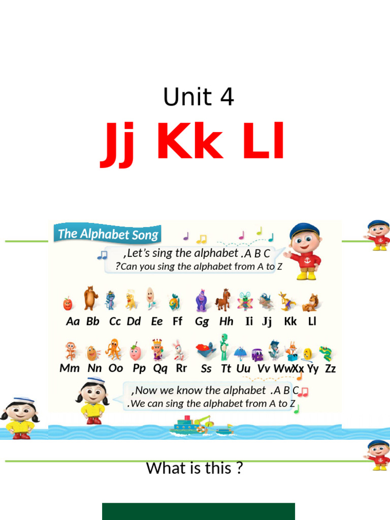 Unit 4 Letter J | PDF