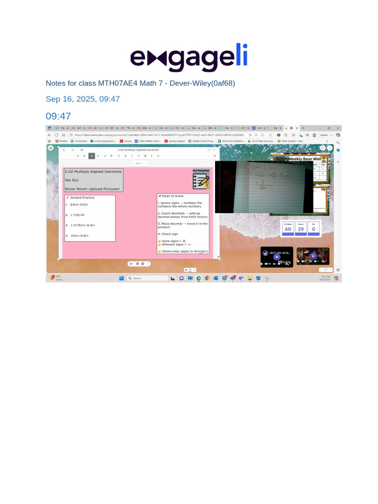 MTH07AE4 Math 7 - Dever-Wiley (0af68) - 9!16!2025, 9 - 56 AM-notes | PDF