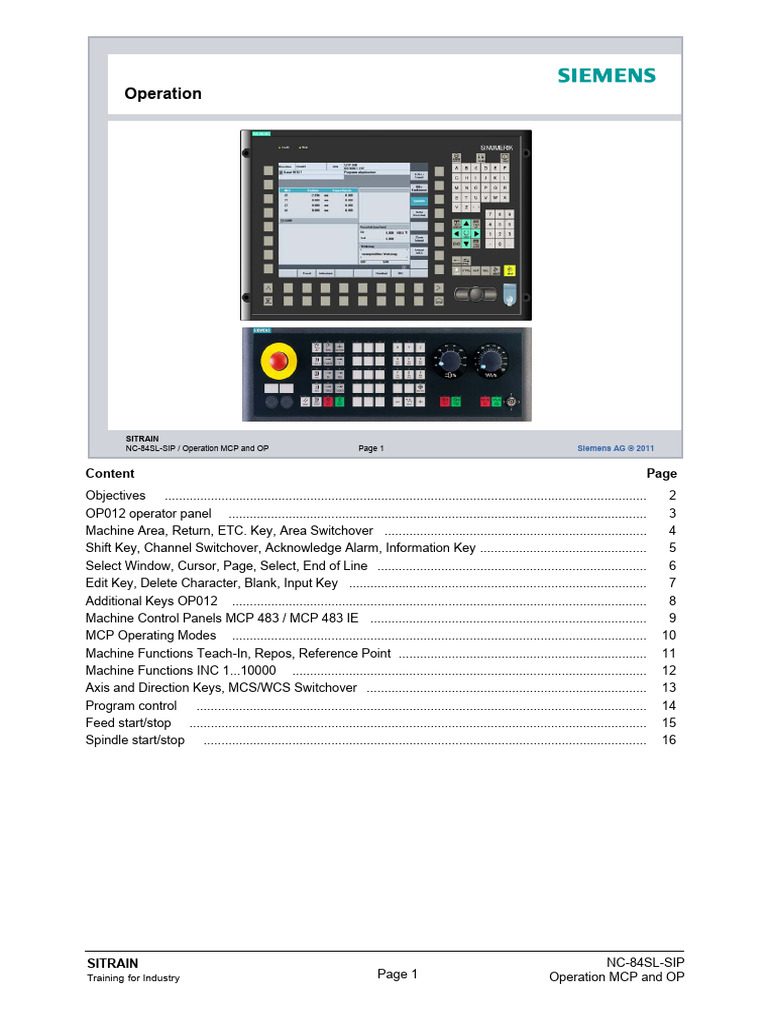 OP012 Operator Panel Training Guide | PDF | Computer Keyboard | Cursor ...