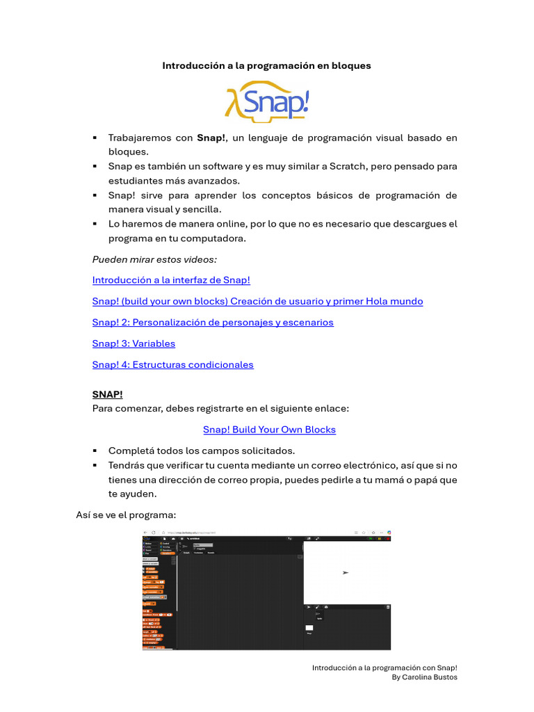Introducción A La Programación en Bloques | PDF | Programación de ...