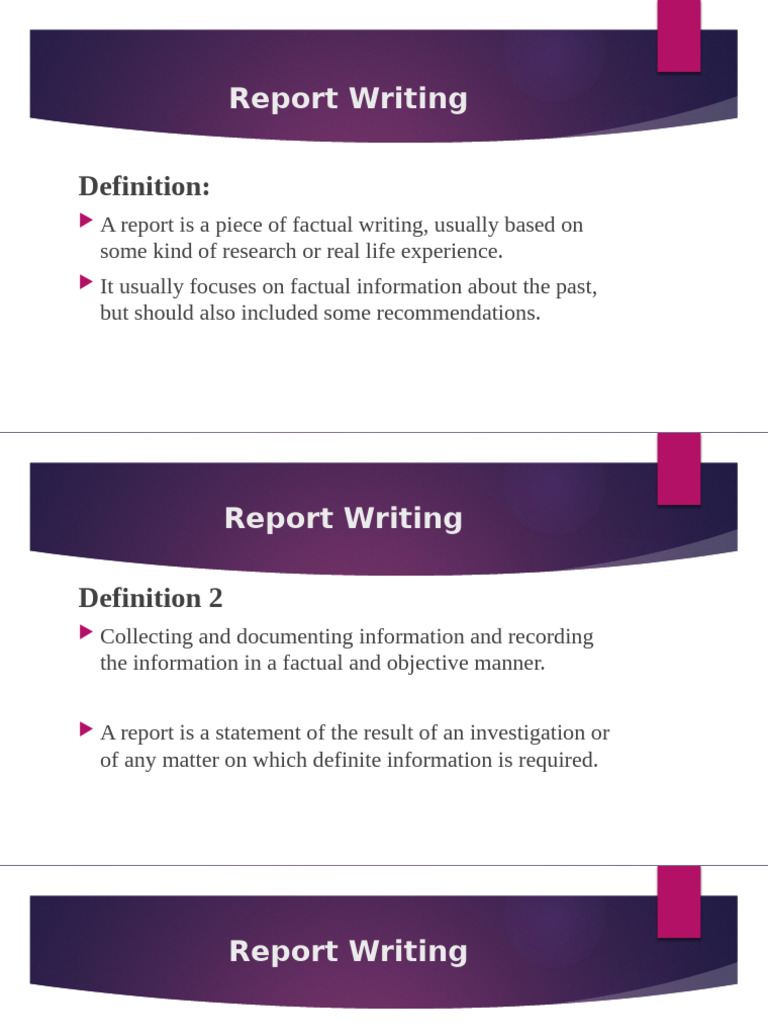 Report Writing | PDF | Information | Methodology