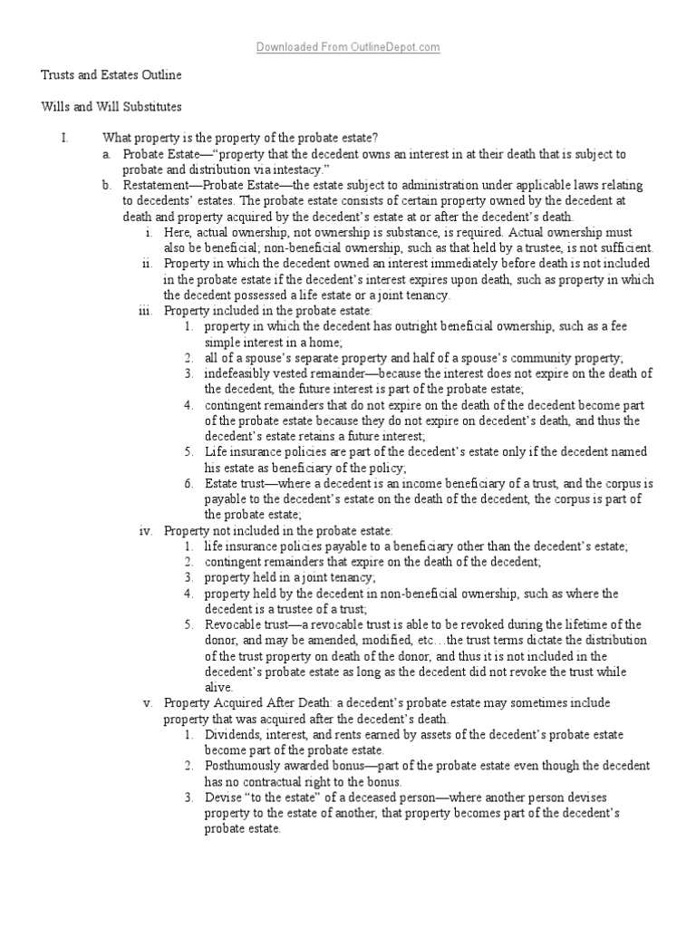 Understanding Probate Estates and Wills | PDF | Will And Testament ...