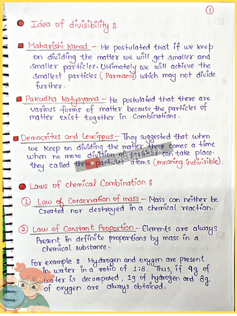 9th Science CH 3 Notes | PDF