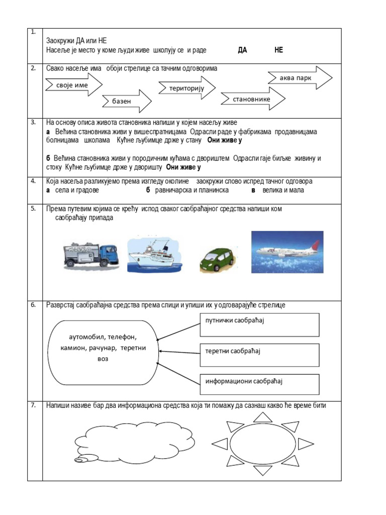 Naselja Saobracaj | PDF