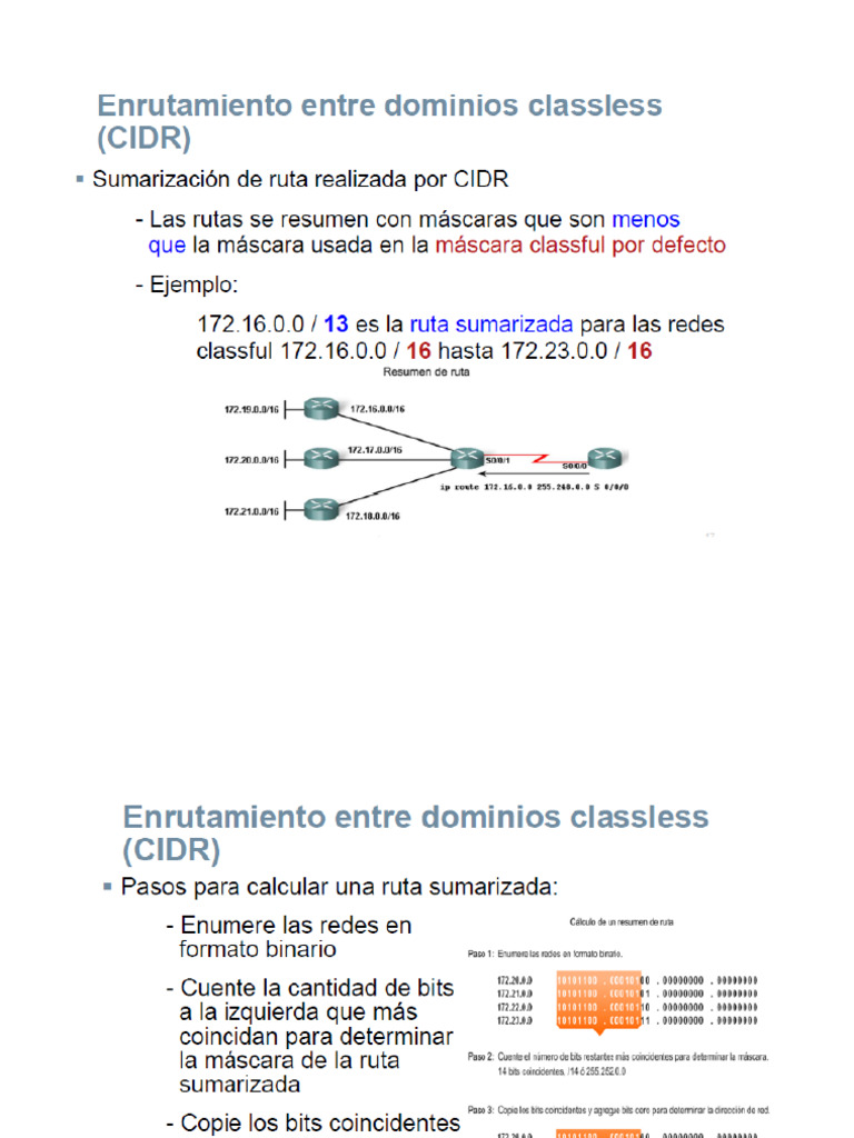 Ejercicios CIDR | PDF