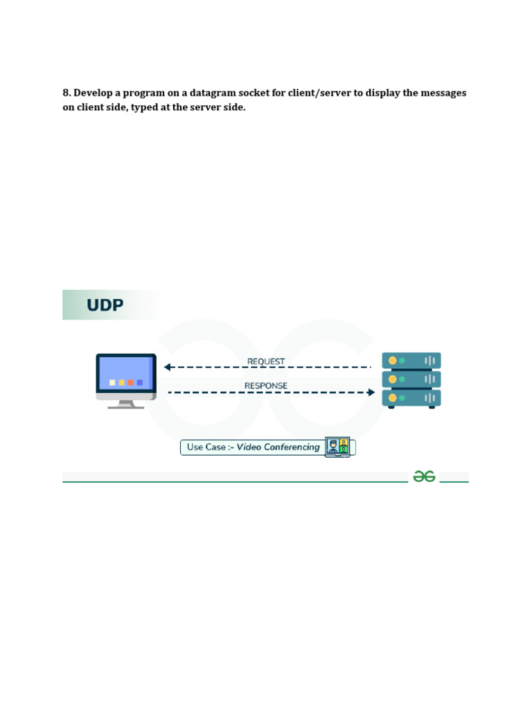 Client Server8 Datagram | PDF | Port (Computer Networking) | Transmission Control Protocol