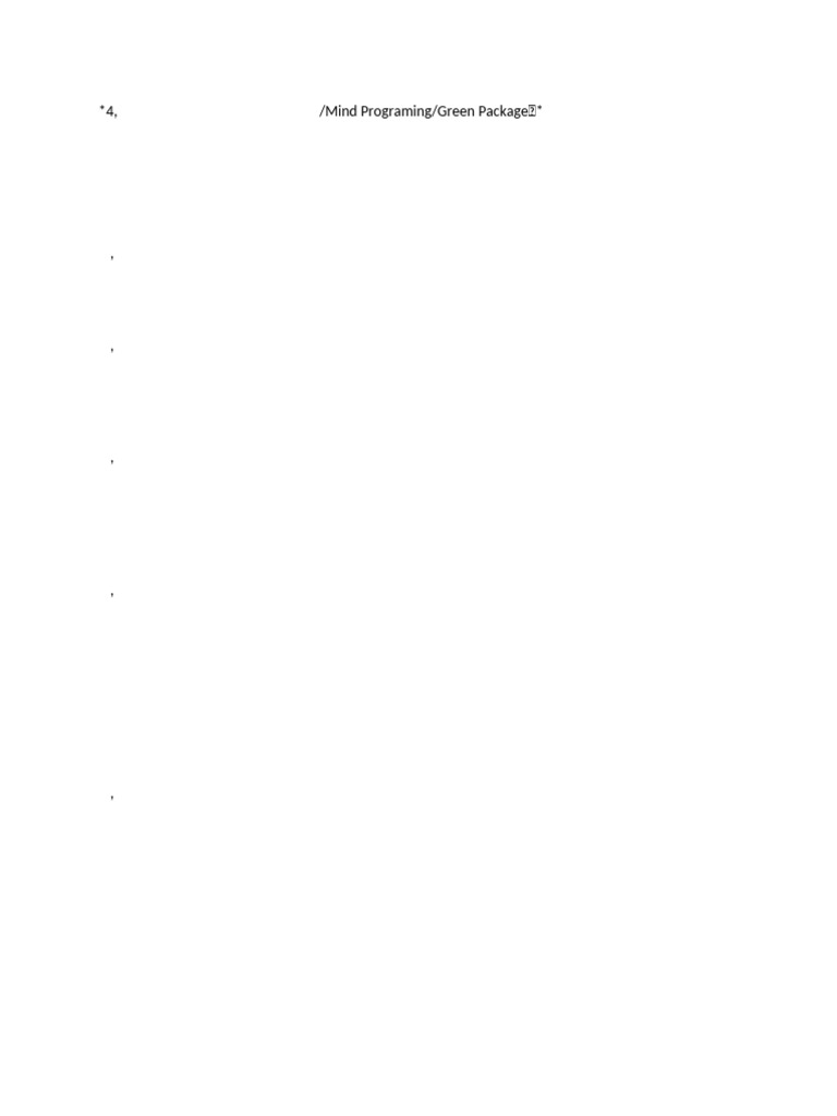 4, /mind Programing/Green Package | PDF