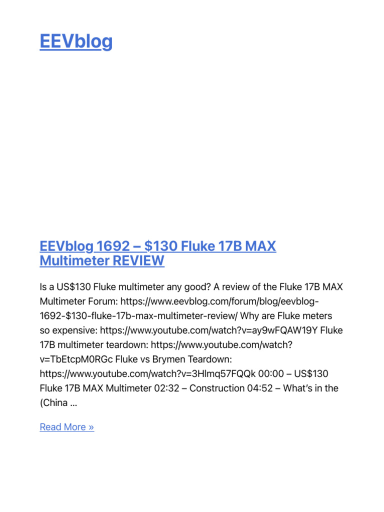 Eevblog No Script No Fear All Opinion Pdf