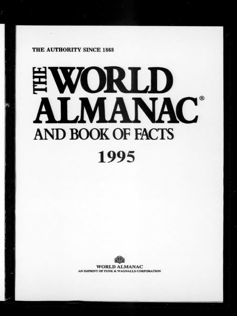 Sim - World Almanac and Book of Facts - 1995 - Contents | PDF