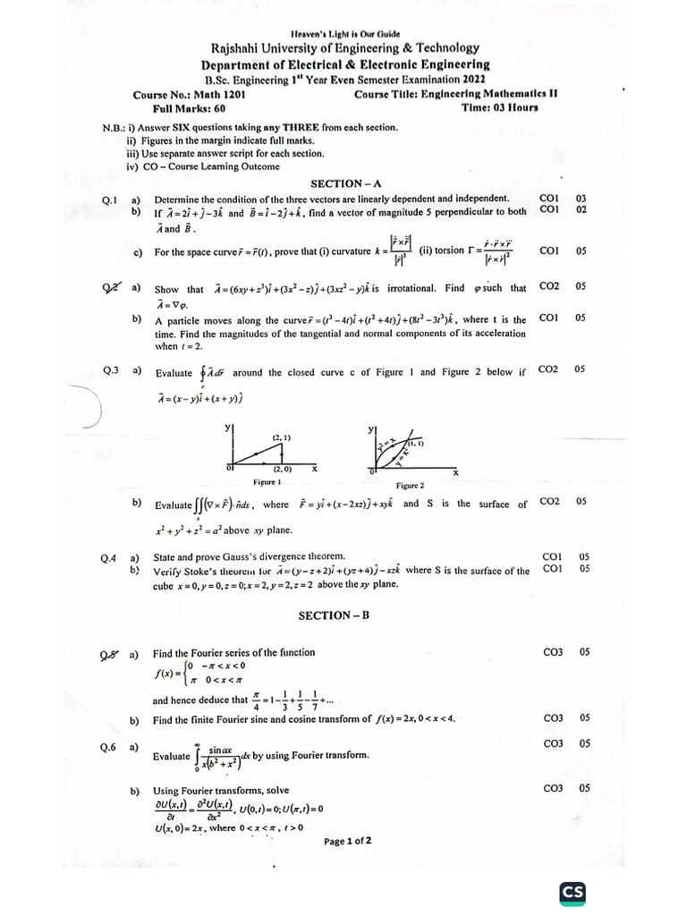 1-2 Semester Questions 2022 EEE21 | PDF