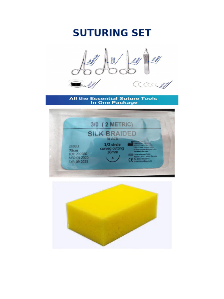 Suturing Set | PDF