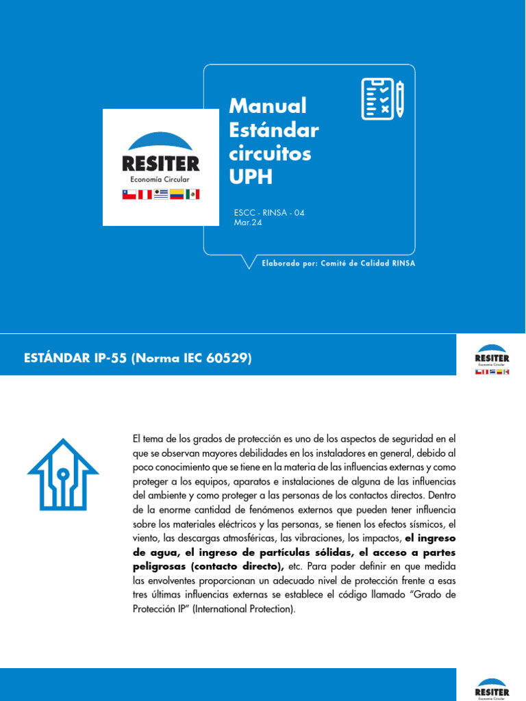Manual Estandar Circuitos Uph - Escc-Rinsa-05 | PDF | Agua
