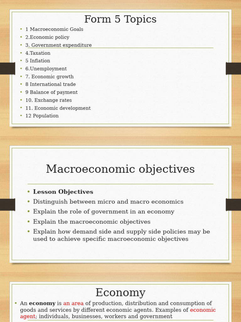 Key Macroeconomic Concepts Explained | PDF | Macroeconomics | Fiscal Policy