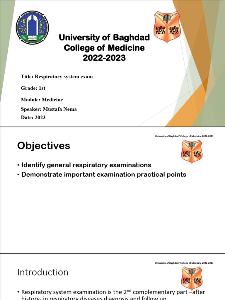 1st Yr Resp Exam 2023 - Compressed | PDF | Lung | Respiratory Diseases