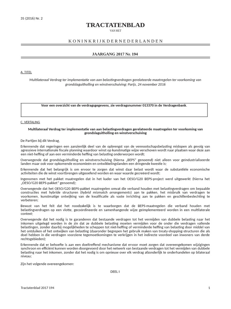 Dutch Tax Rules and Regulations | PDF