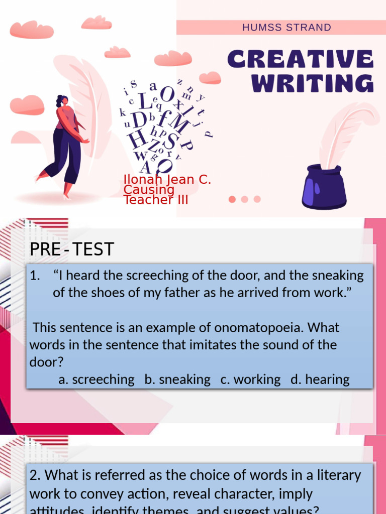 Creative Writing - MELC 1 - Imagery and Figures of Speech (Autosaved) | PDF | Odor | The Raven