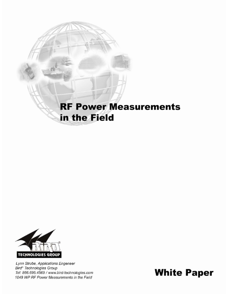 Field Power Measurements | PDF | Decibel | Coaxial Cable