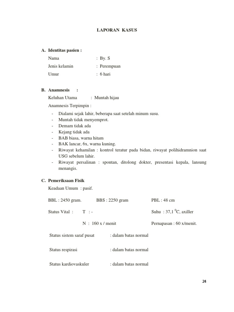 Laporan Kasus Stenosis Duodenum | PDF