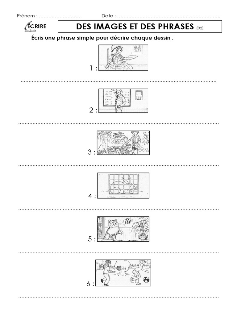 Ecrire Phrase 02 | PDF
