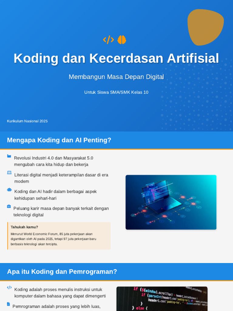 Bab1. Koding Dan Kecerdasan Artifisial Membangun Masa Depan Digital | PDF