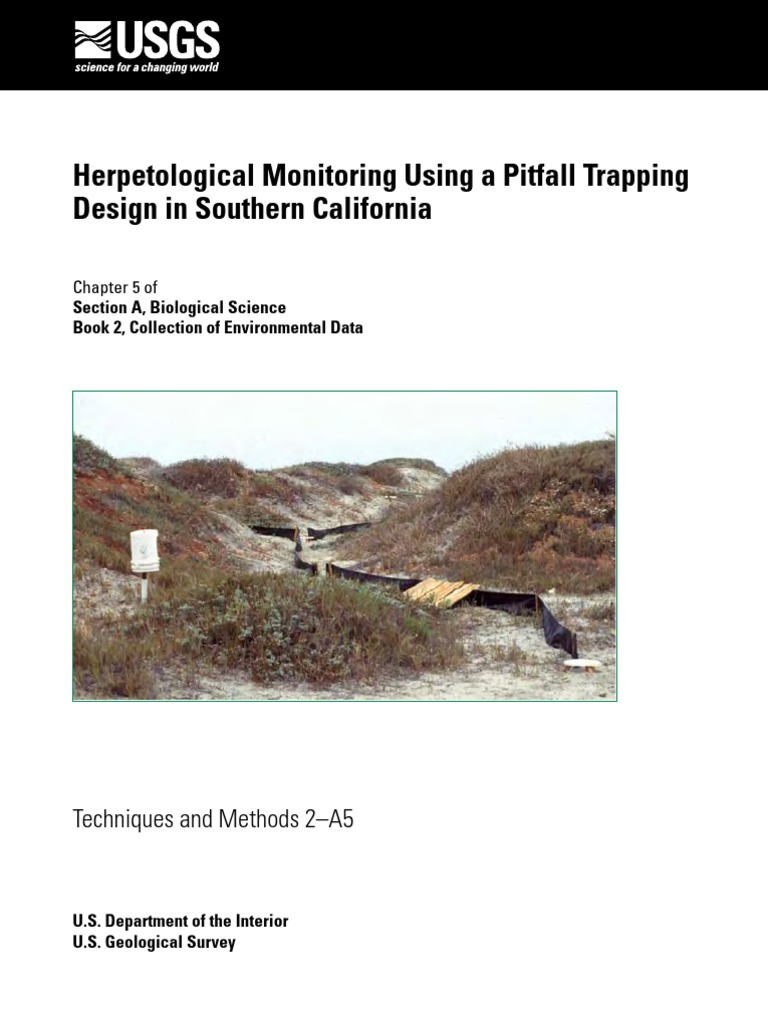 Herpetological Monitoring Using A Pitfall Trapping | PDF | United ...