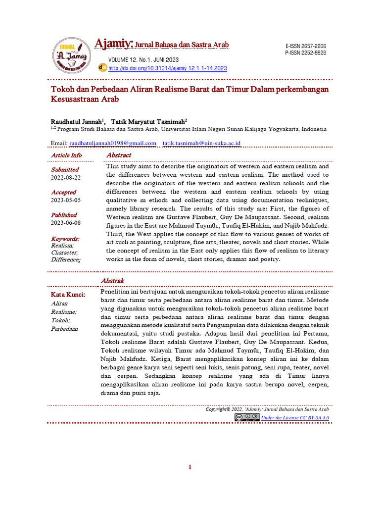 Tokoh Realisme Barat dan Timur | PDF