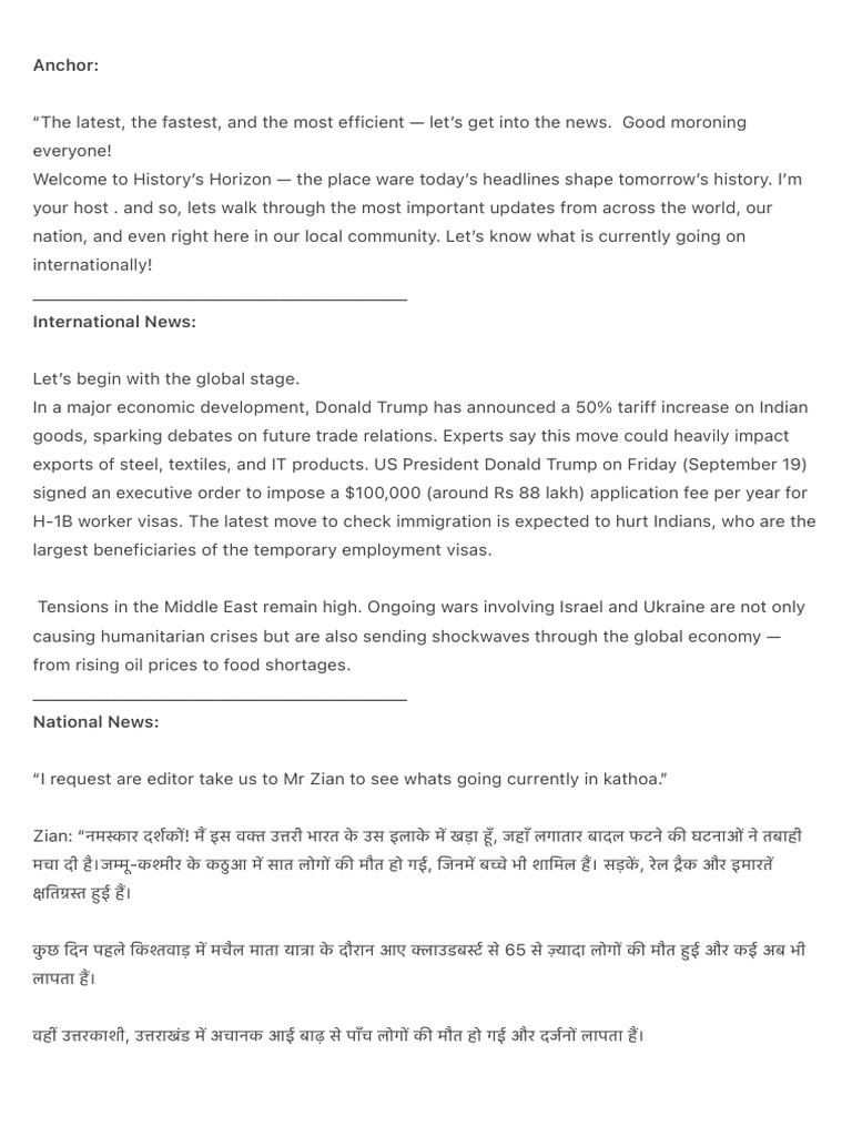 Script History's Horizon | PDF | Economies