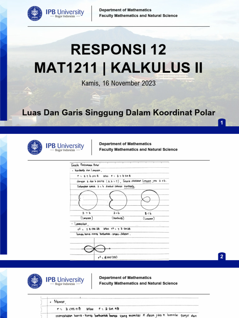 Responsi 12 - Kalkulus II | PDF